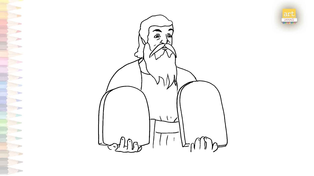 Moses From The Bible Drawings
