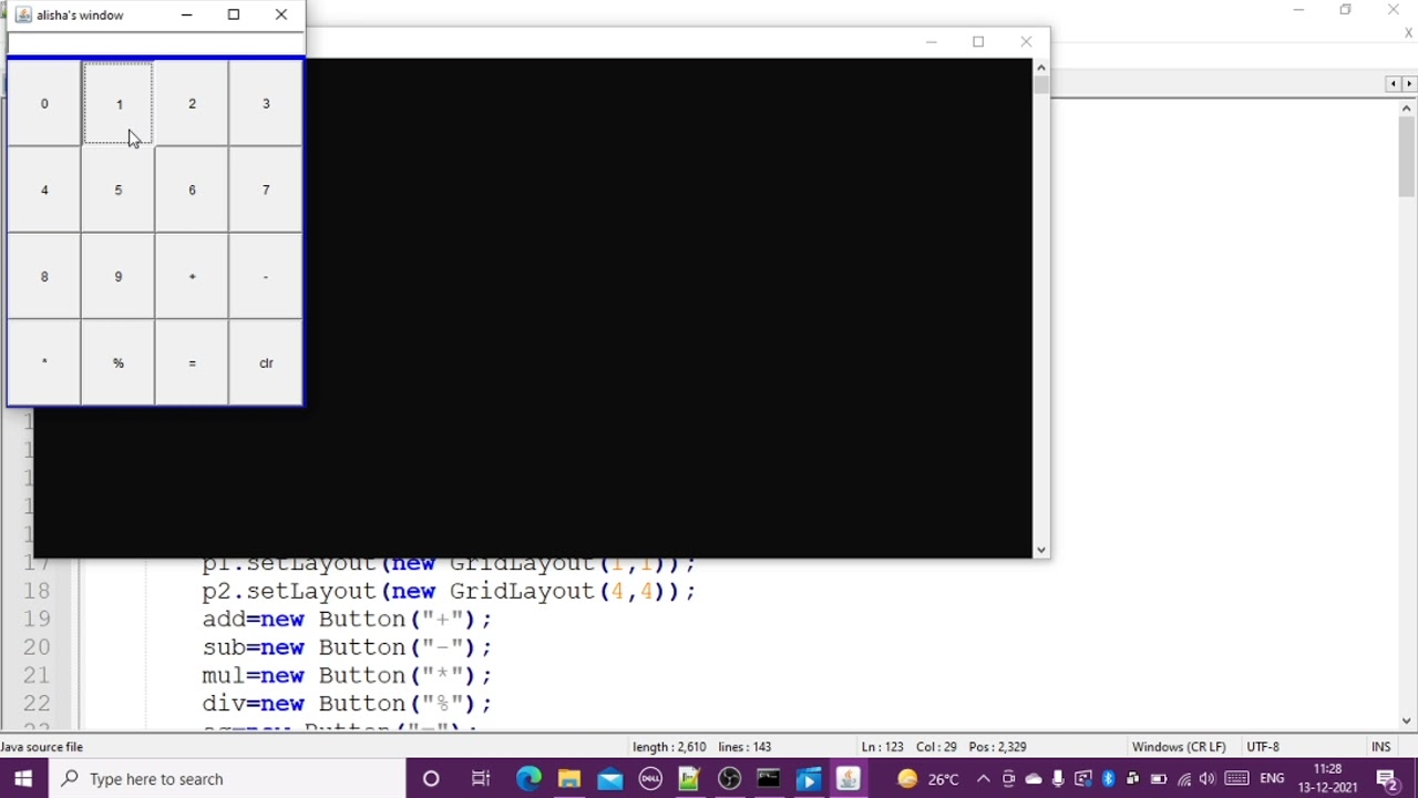 Simple Calculator Java Swing Awt Gui Youtube