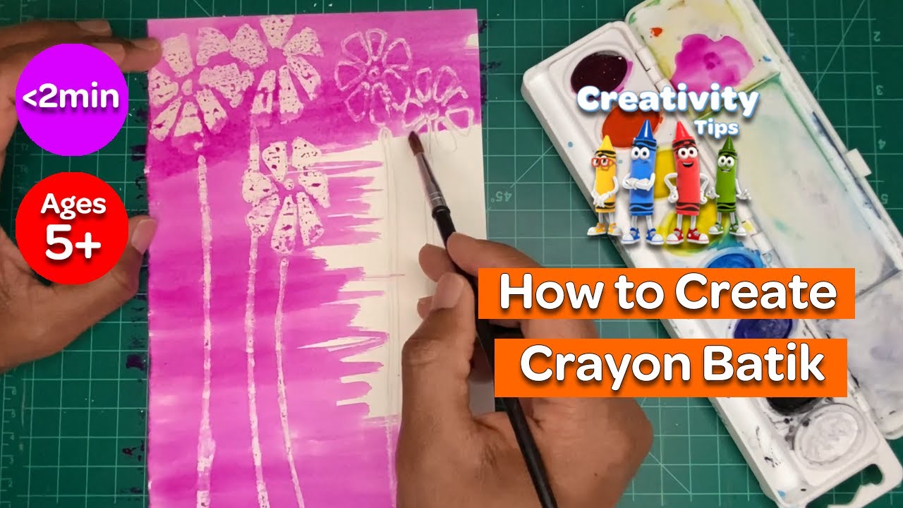 How To Create Crayon Batik Youtube