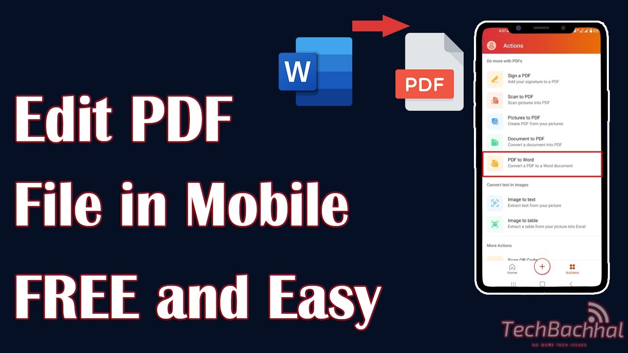 Edit Pdf File In Mobile Free And Easy How To Youtube