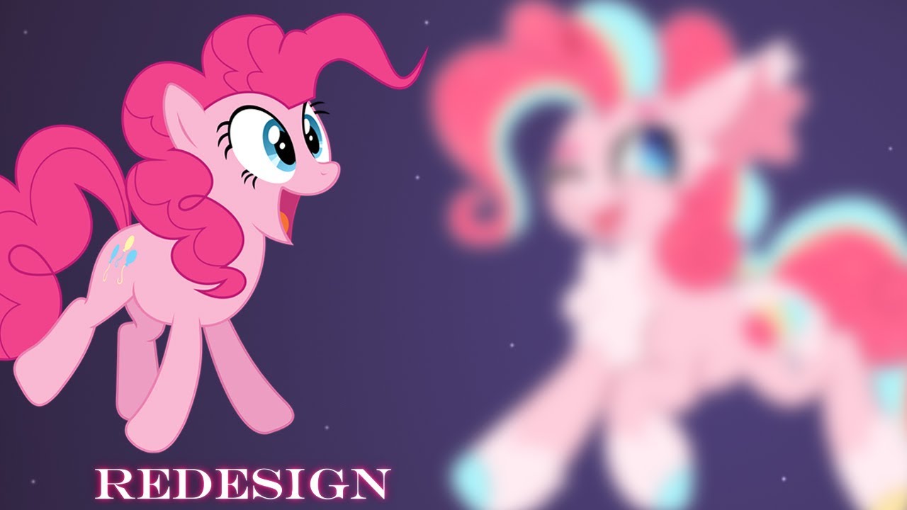 Pinkie Pie Redesign Mlp Speedpaint Youtube