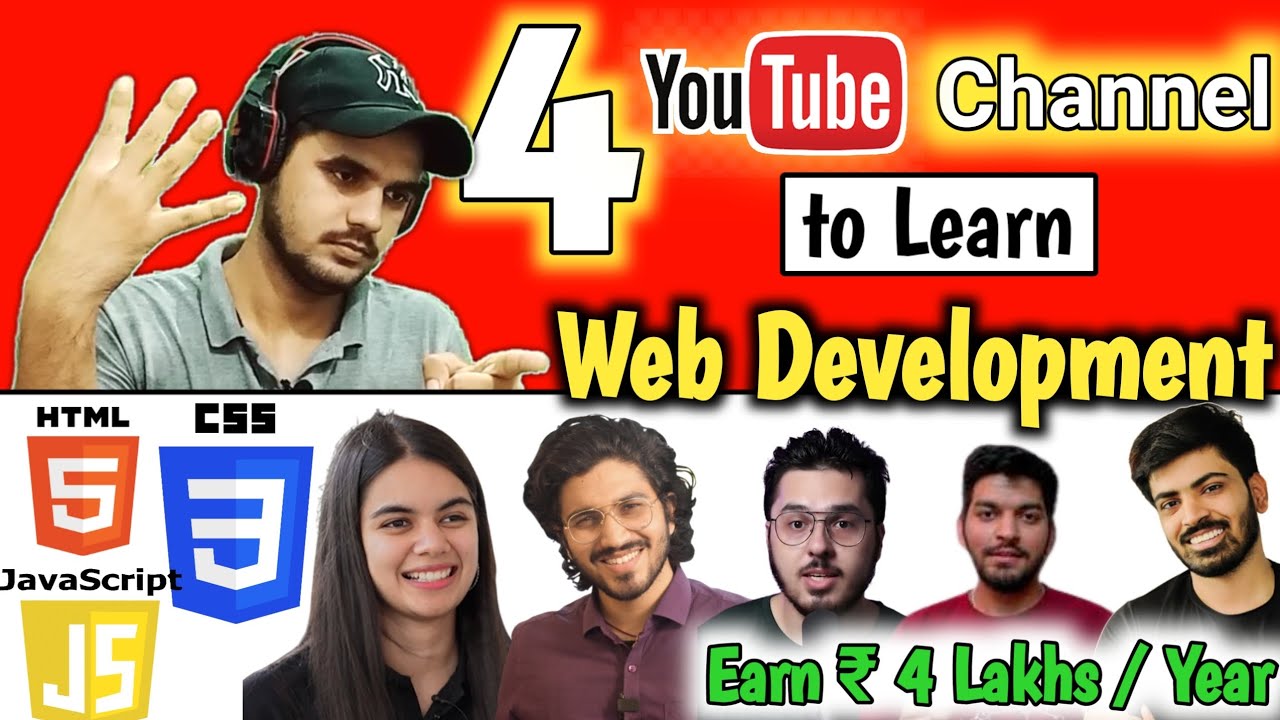 5 Free Web Development Full Course Earn 4 Lakh Year Top 4 Youtube