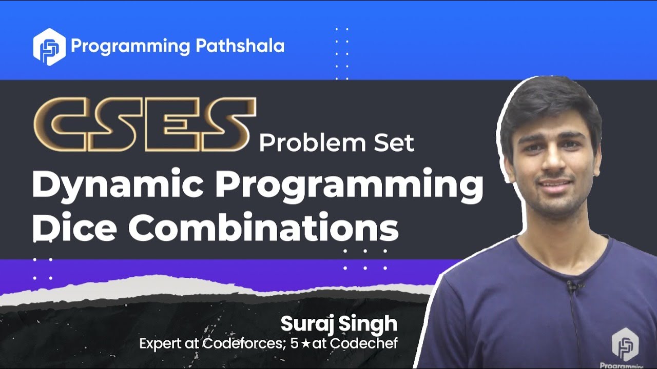Dice Combination Cses Dynamic Programming Set Problem 1 19 Youtube