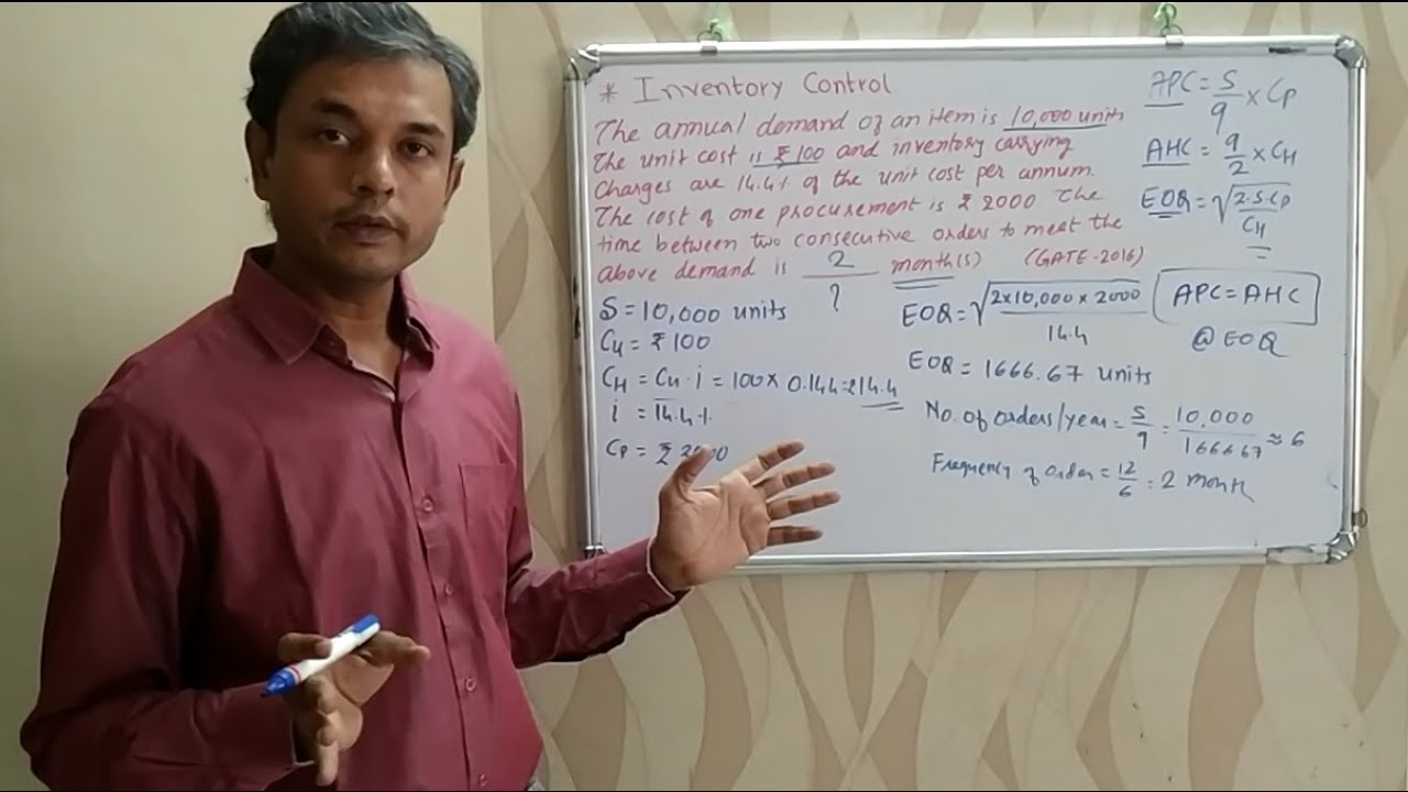 Inventory Control Lecture 1 Youtube