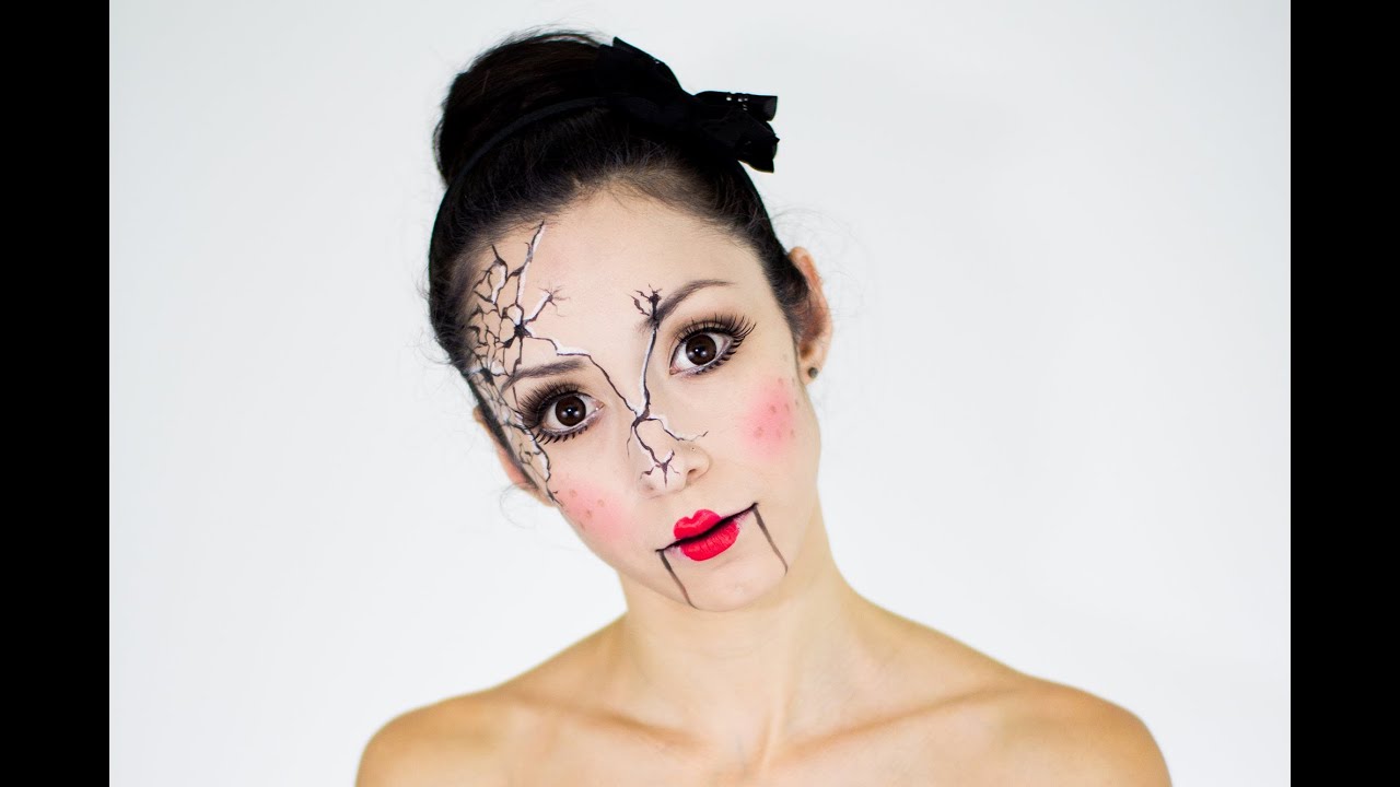 Cracked Doll Makeup Tutorial The Creepiest Cracked Doll Makeup Looks