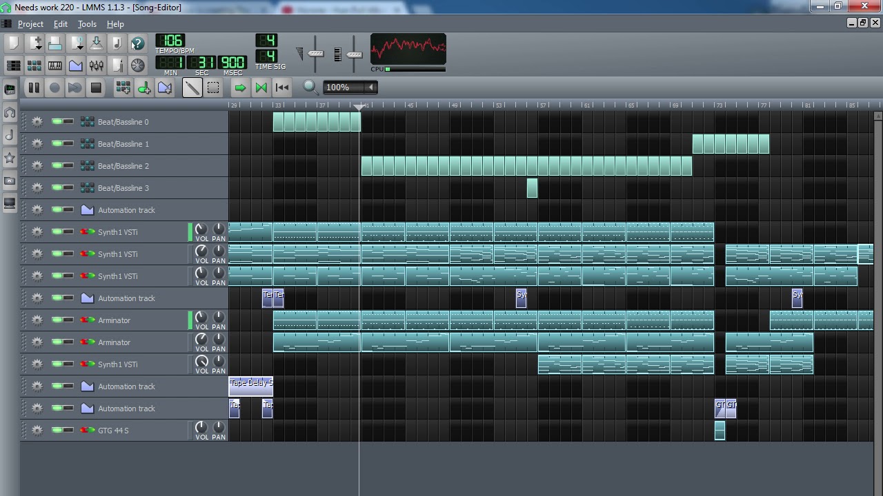 Over The Horizon Lmms Song Synthwave Youtube