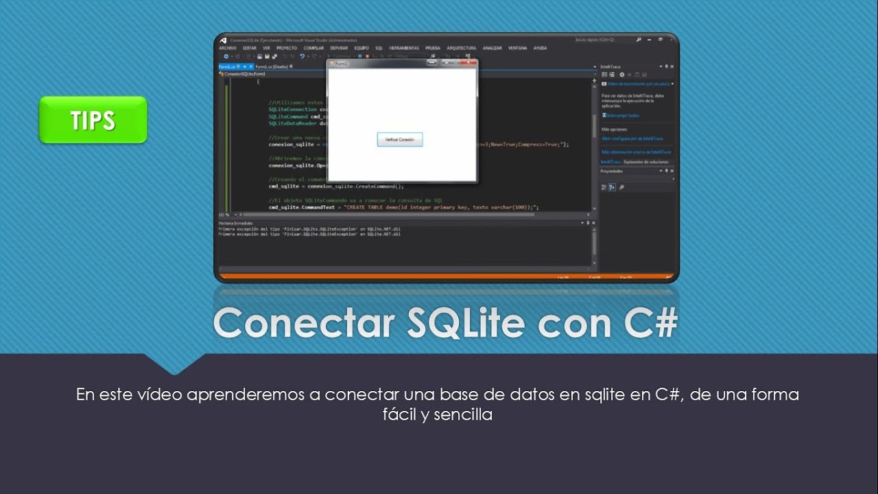 Tips Conectar Sqlite Con C Youtube