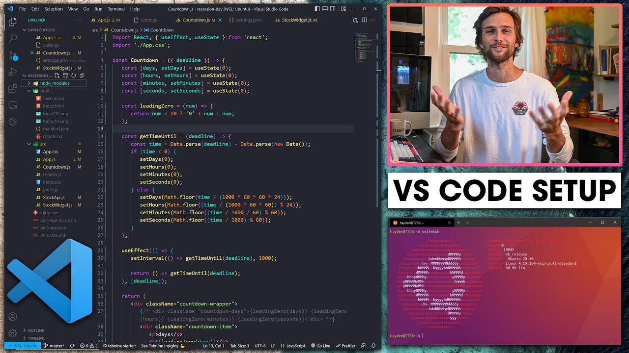 My Visual Studio Code Setup For Web Development Youtube