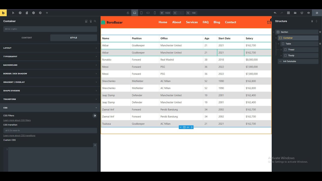 Use Datatables Js On Bricks Builder Wordpress Youtube