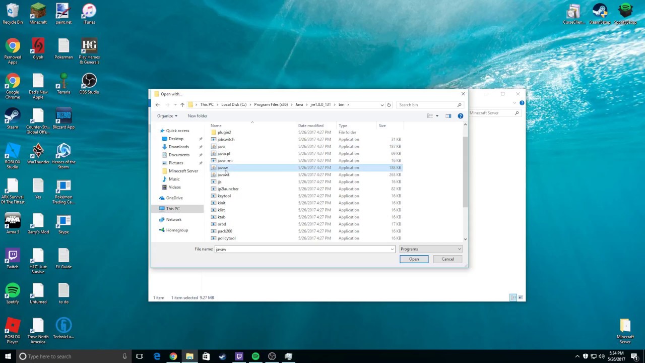 Tutorial Run A Minecraft Server Jar File Youtube