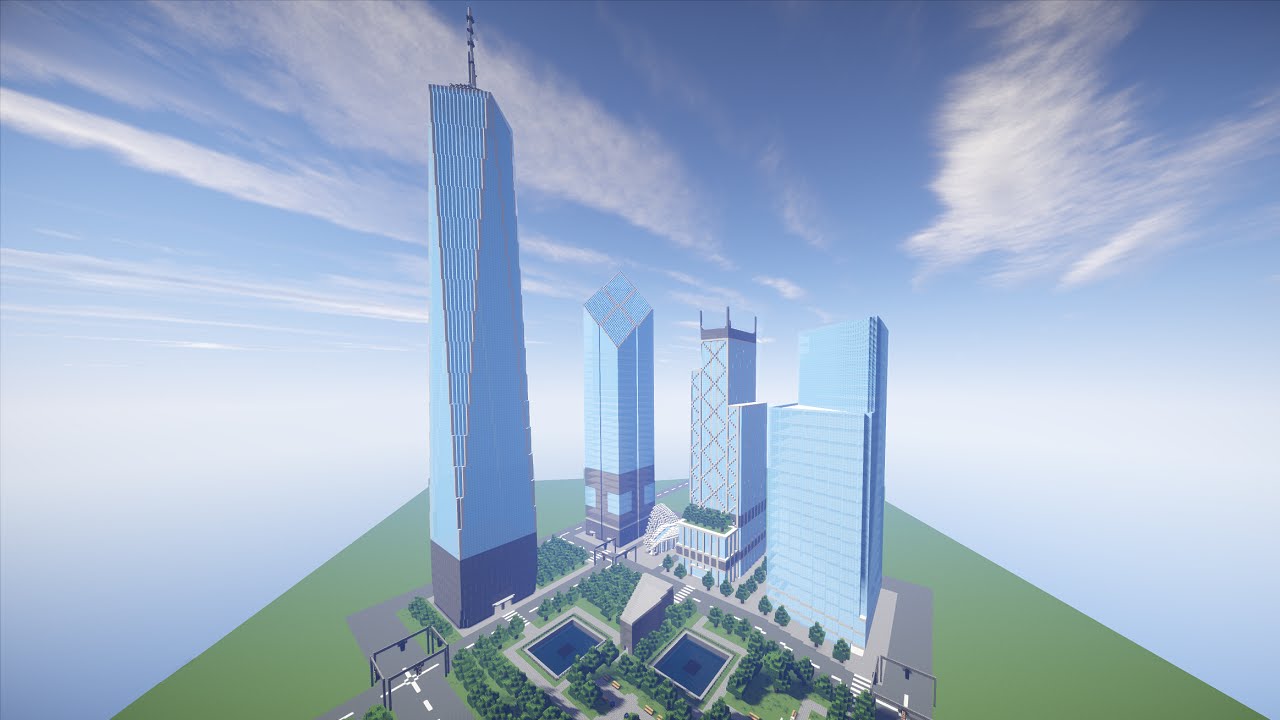 Minecraft Timelapse World Trade Center Part 6 Youtube