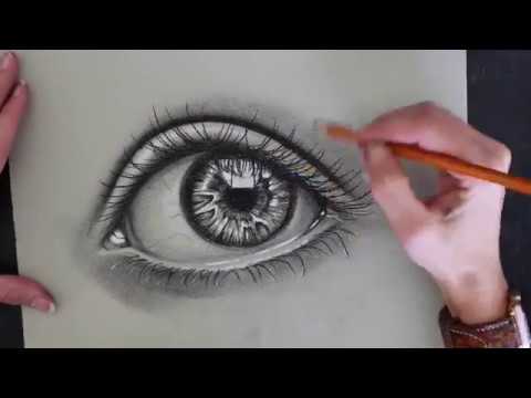 Charcoal Eye Drawing Tutorial Youtube