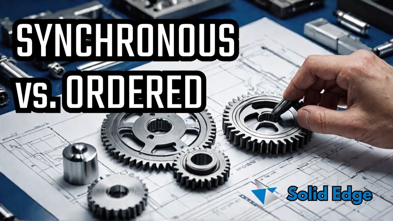 Solid Edge Tutorial Synchronous Vs Ordered Discover The Key