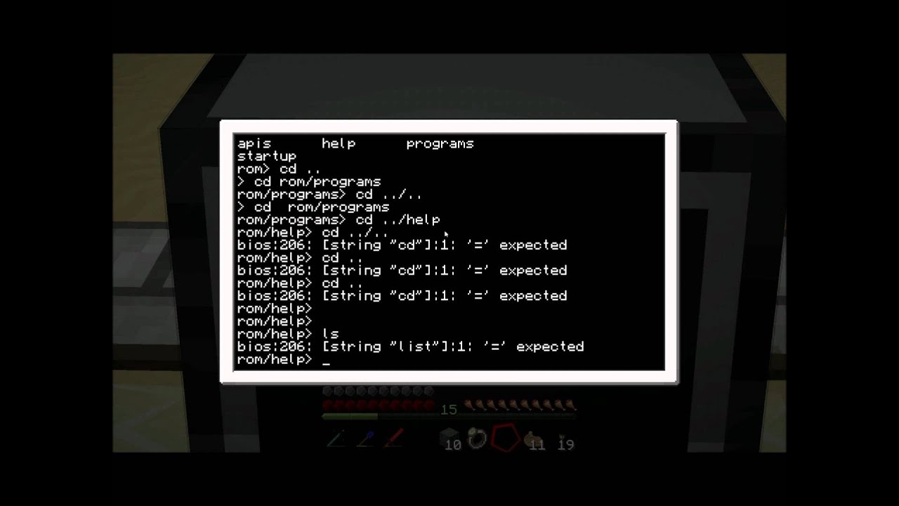Computercraft From Noob To Pro 1 Basic Commands Youtube