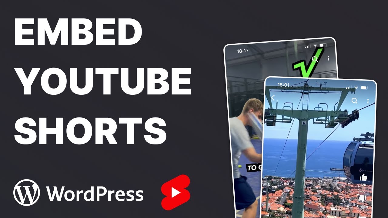 How To Embed Youtube Shorts Video On Wordpress Easy Customisations