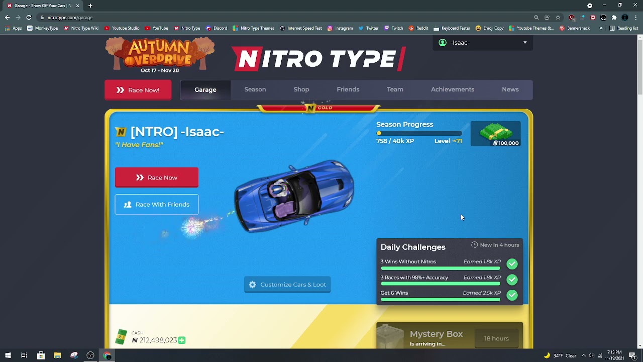 Beginner S Guide To Sessions On Nitro Type Youtube