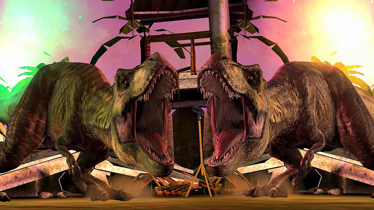 Solo Battle Rexy Vs Tyrannosaurur Buck Vs Tyrannosaur Doe Jurassic