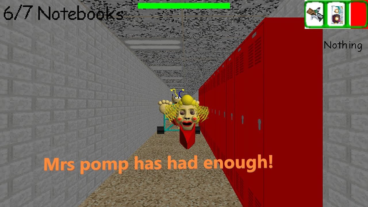 Mrs Pomp Has Had Enough Baldi S Basics Mod Youtube