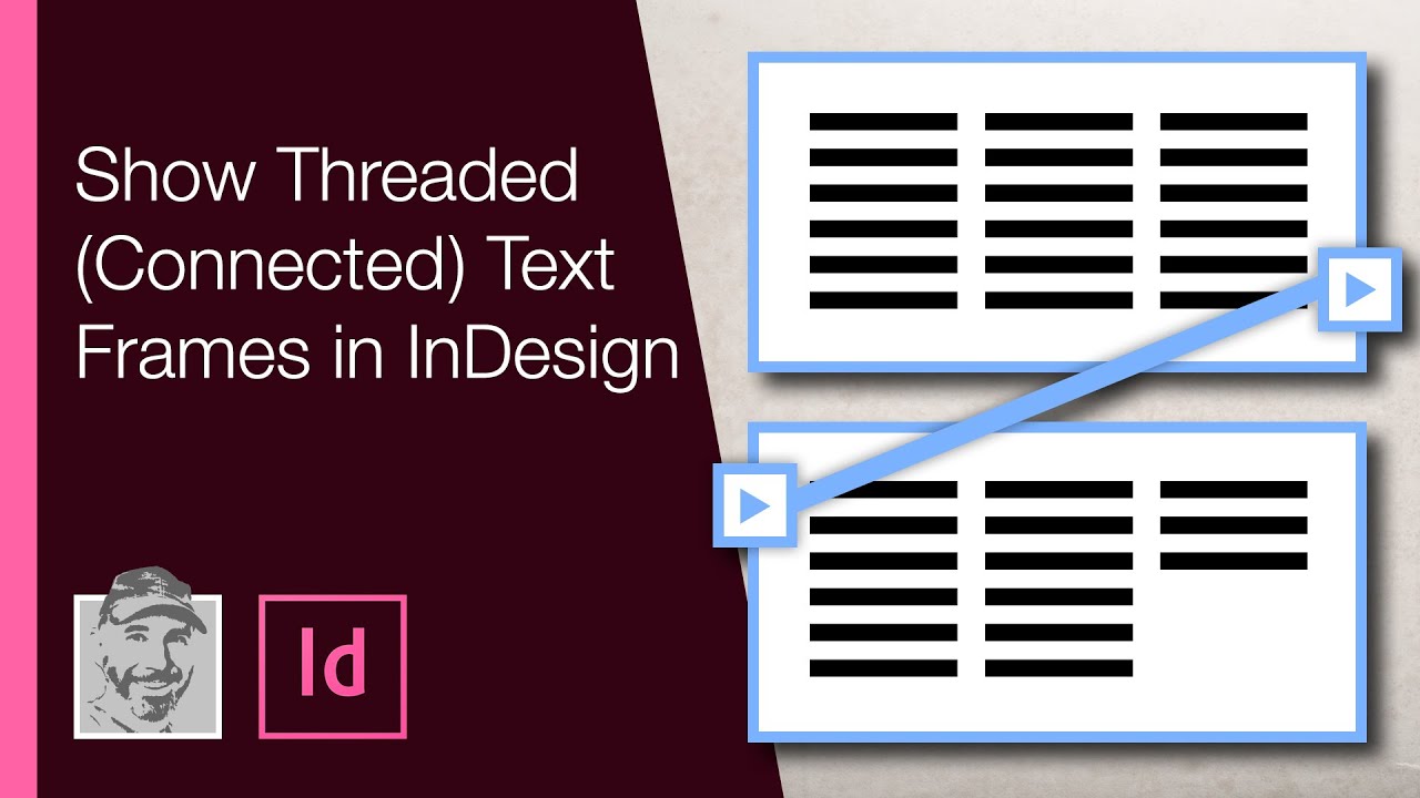 Show Threaded Connected Text Frames In Indesign Youtube