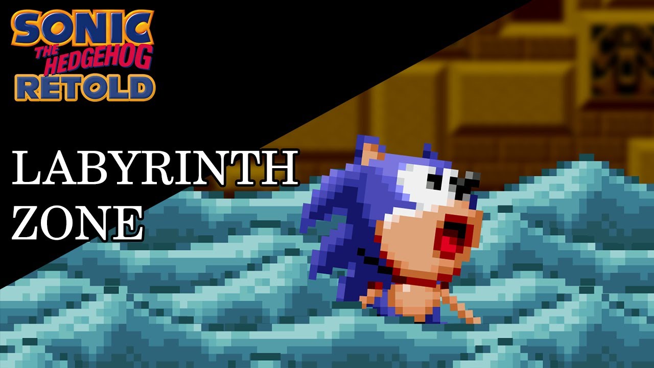 Sonic 1 Retold Labyrinth Zone Sprite Animation Youtube