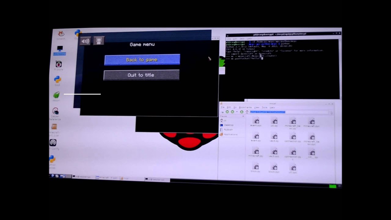 Minecraft Pi Programming Youtube