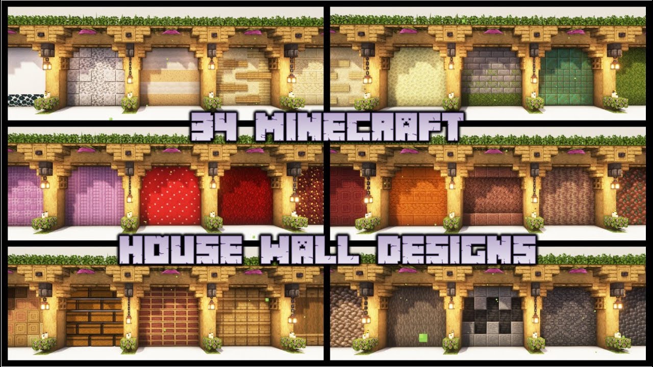Minecraft Wall Patterns 40 Must Know Minecraft Wall Designs