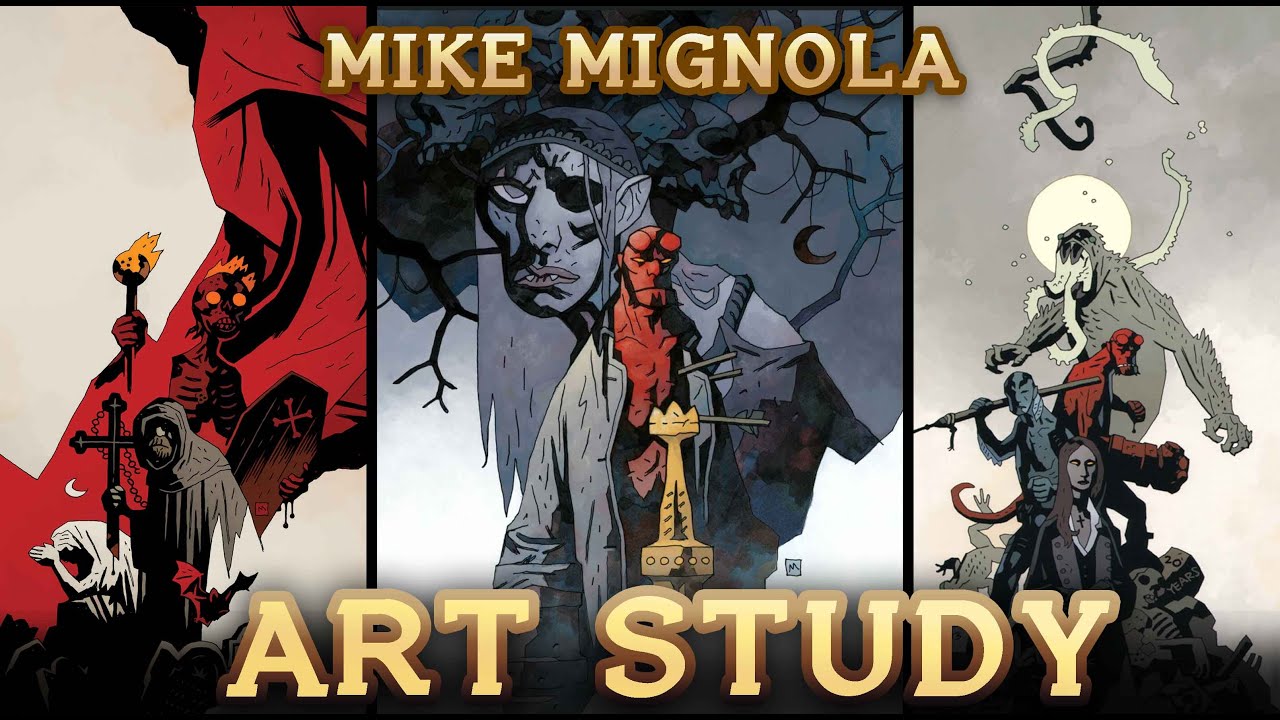Mike Mignola Art Techniques Art Study Youtube