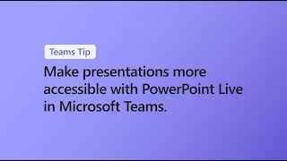 Make Presentations More Accessible With Powerpoint Live In Microsoft ...