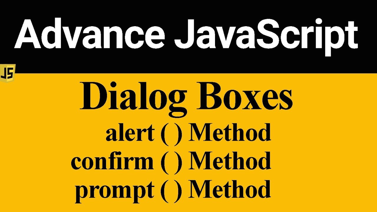 Dialog Boxes In Javascript Hindi Youtube
