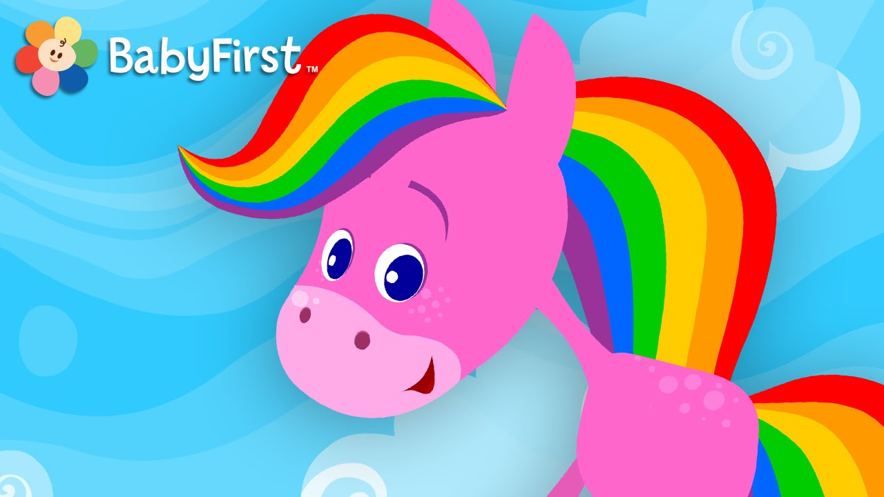 Instruments Coloring And Music Rainbow Horse Babyfirst Tv Youtube