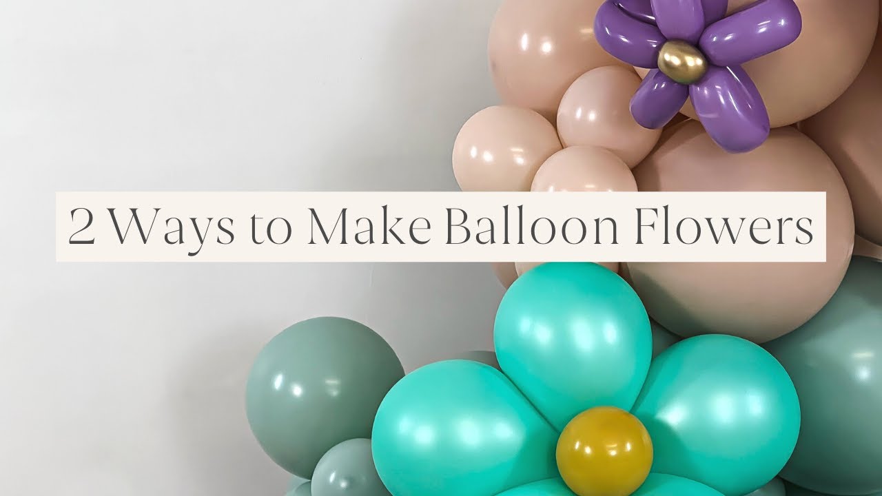 How To Make Balloon Flowers Balloon Flowers Balloonmonkeys