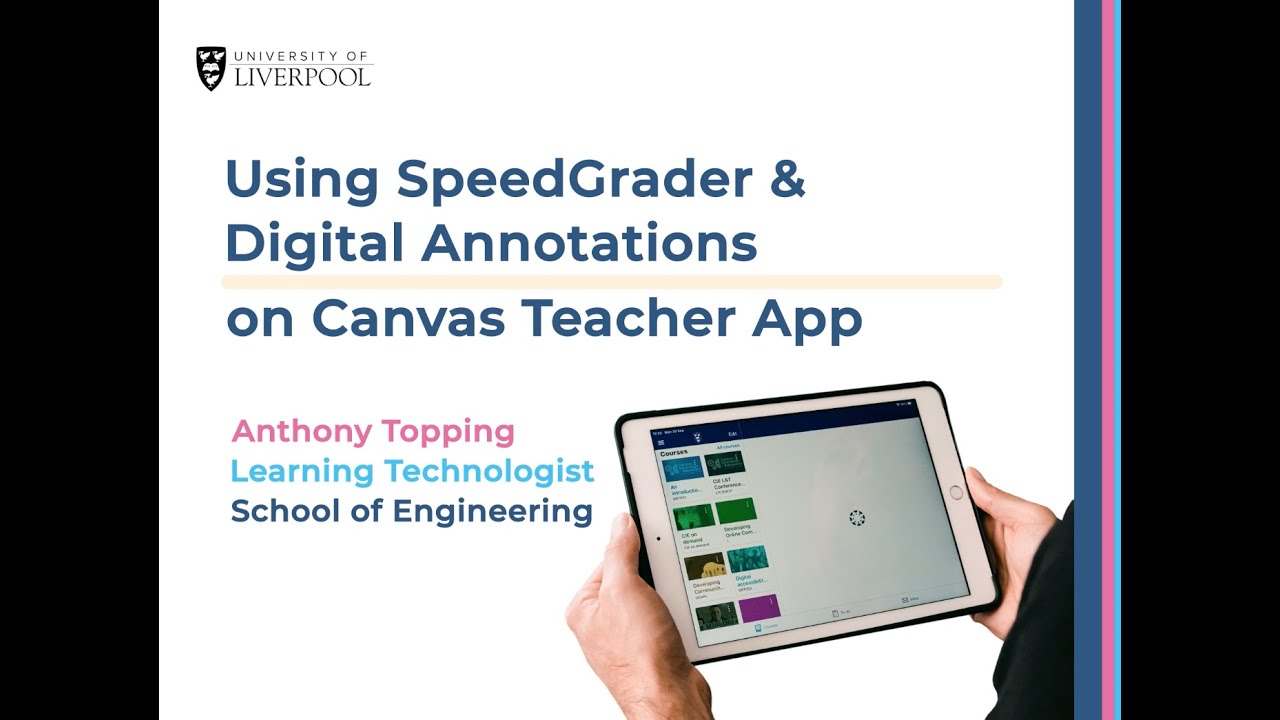 Speedgrader Digital Annotations Using Canvas Teacher App Youtube