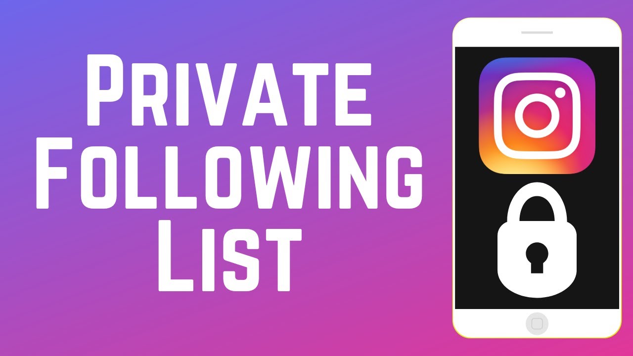 How To Private Your Instagram Following List In 2026 Youtube