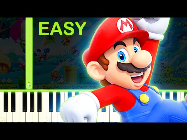 New Super Mario Bros U Theme Easy Piano Tutorial Chords Chordify