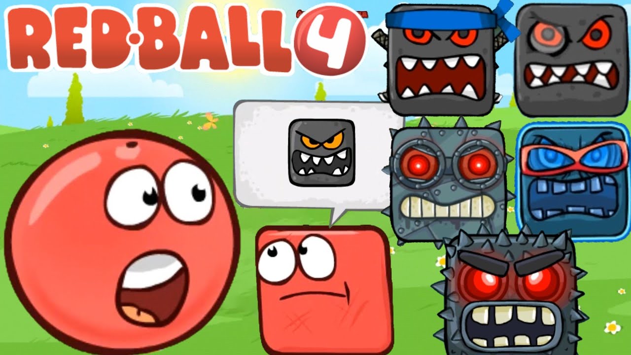 Red Ball 4 All Bosses All Levels Full Walkthrough Animation
