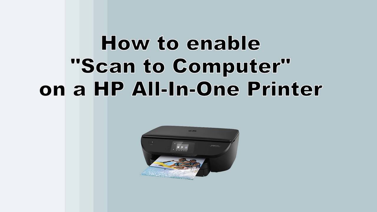 My Hp Printer Will Not Scan To Computer