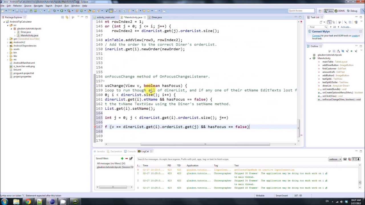 Android Tip Calculator Tutorial Chapter 3 Java Part 11 Youtube