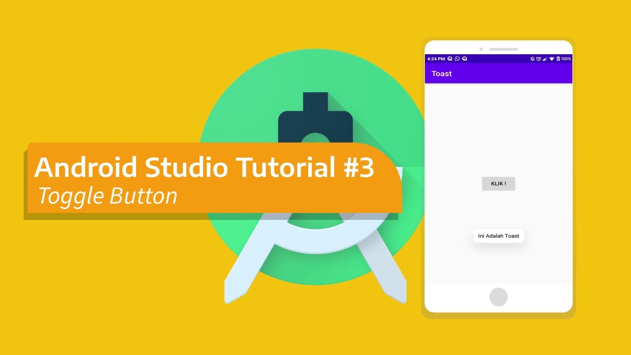 Cara Membuat Toggle Button Android Android Studio Tutorial Youtube