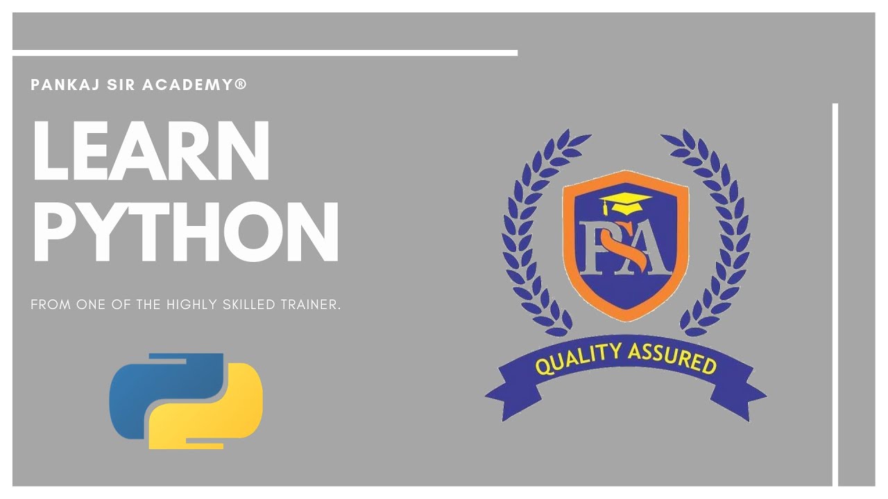 Pankaj Sir Academy Learn Python Lecture 1 Call 9632629033 455