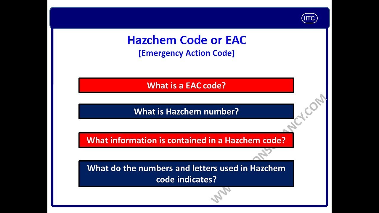Hazchem Code Full Form Hazchem Code Chart Details With 48 Off