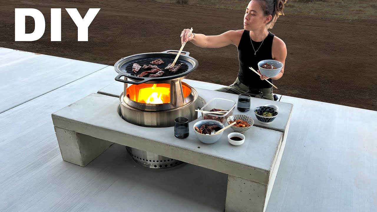 Diy Korean Bbq Table Youtube
