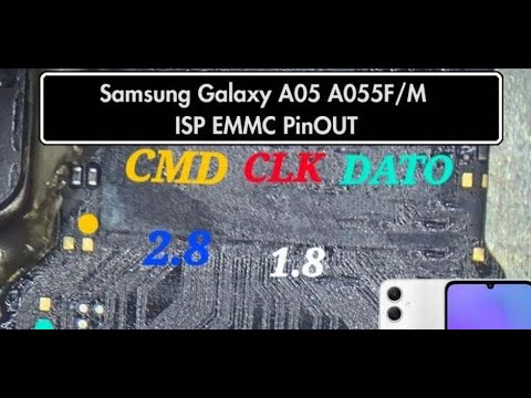 Samsung Galaxy A05 A055f Isp Emmc Pinout Guide Gsmsanjoy Youtube