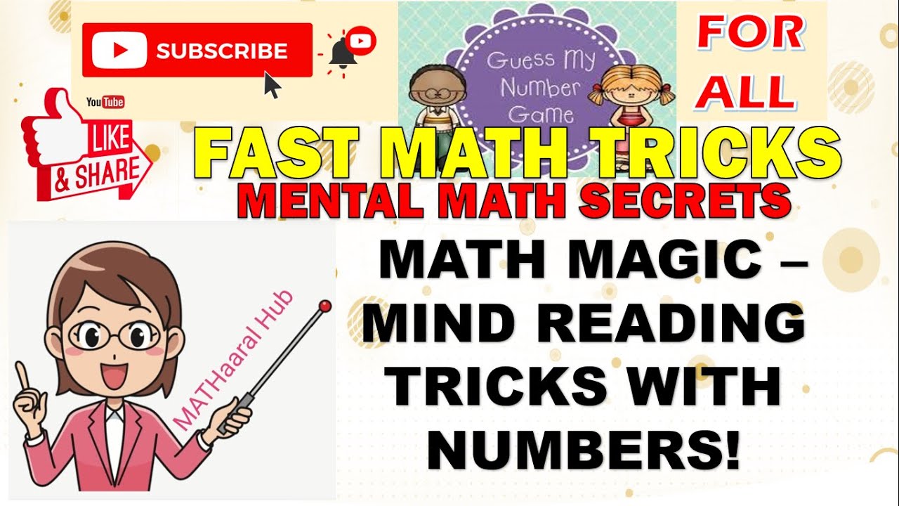 Math Magic Mind Reading Tricks With Numbers Youtube