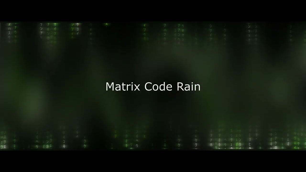 Matrix Code Rain Youtube