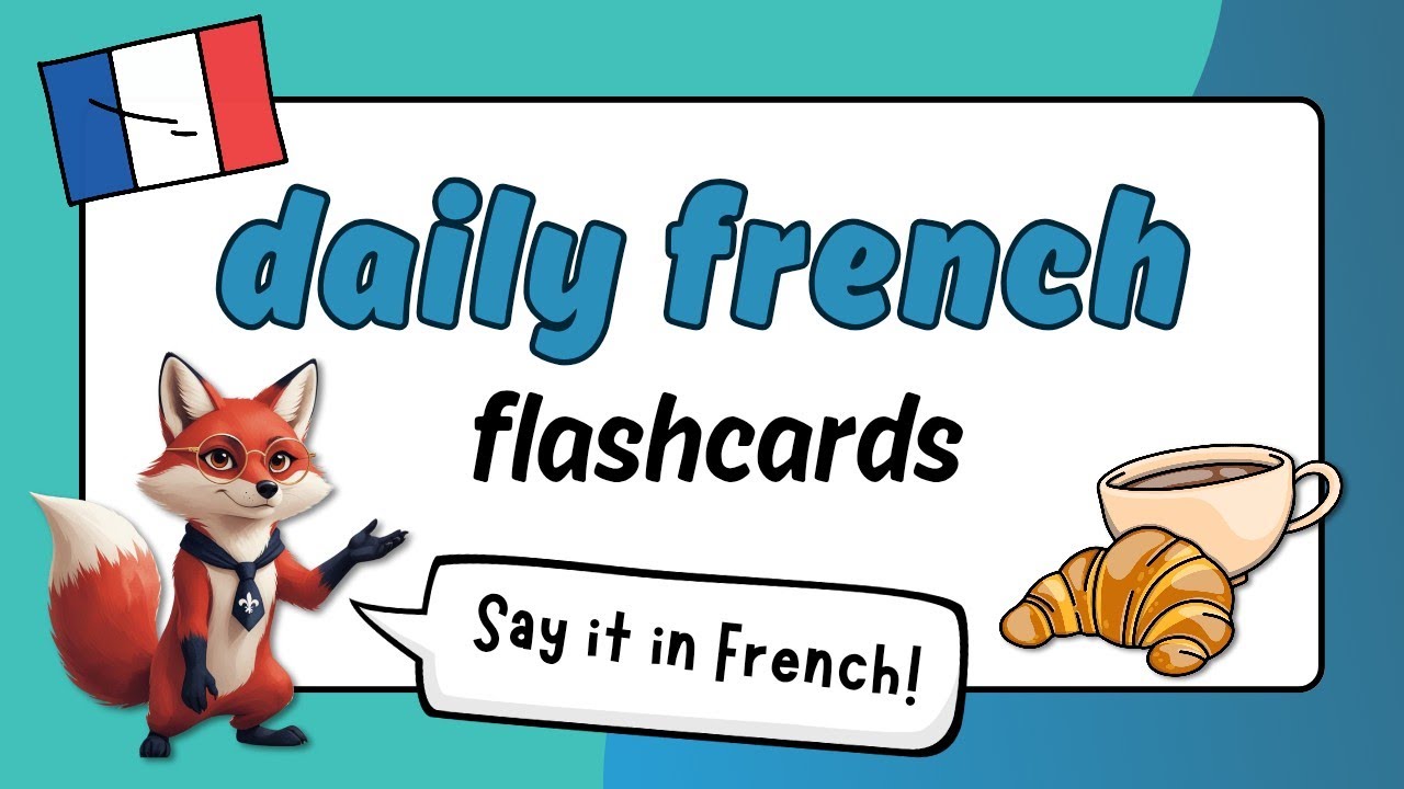 20 Essential French Phrases Practice With Flashcard Youtube