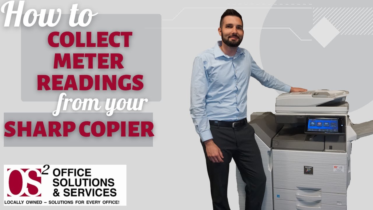 How To Collect Meter Readings From Your Sharp Copier Youtube