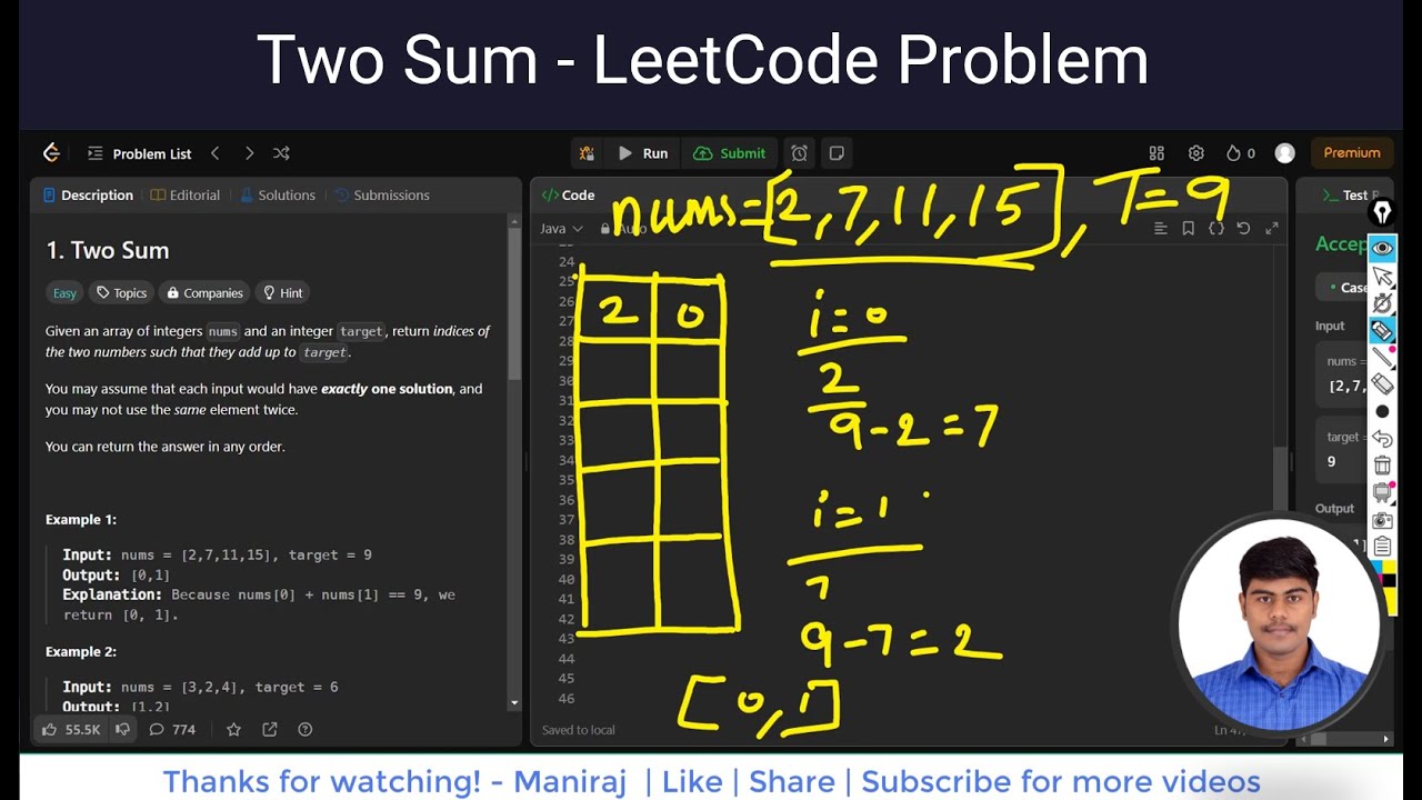 Two Sum Youtube