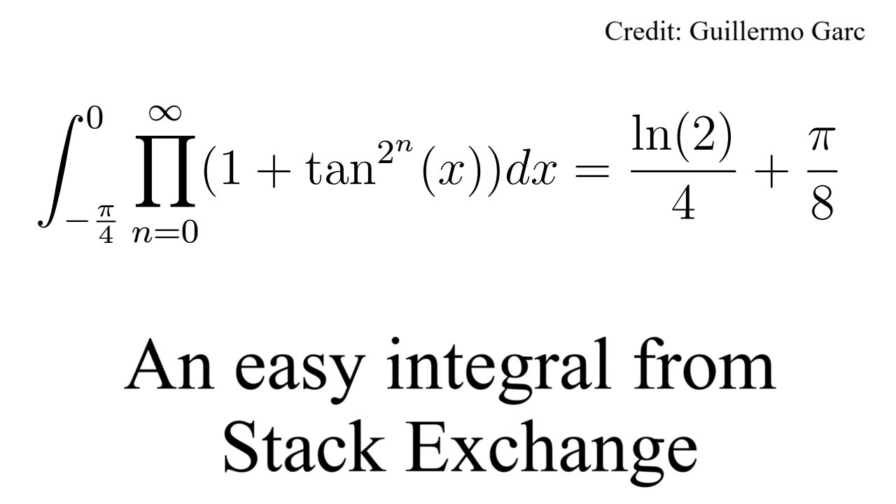 An Easy Problem From Mathematics Stack Exchange Youtube