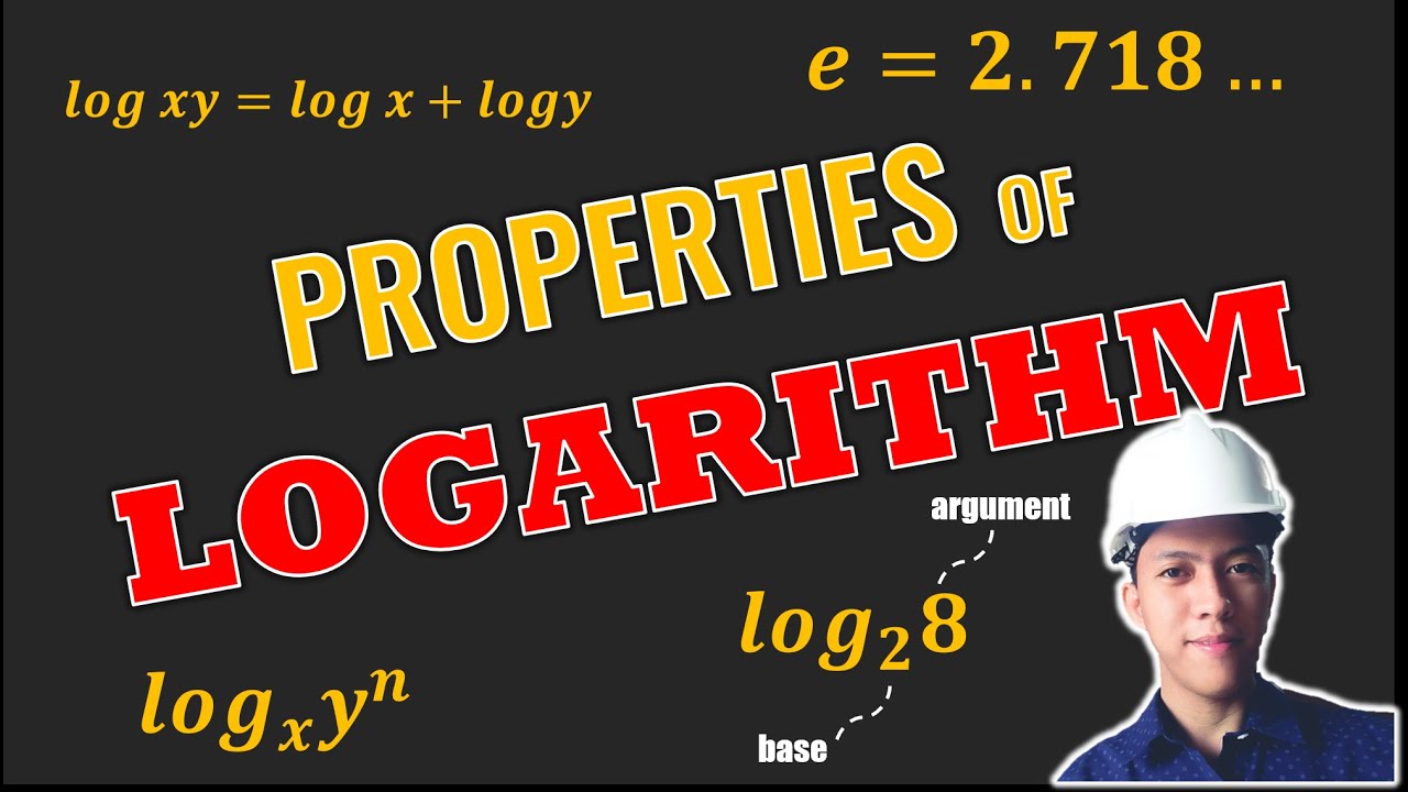 Properties Of Logarithm Youtube