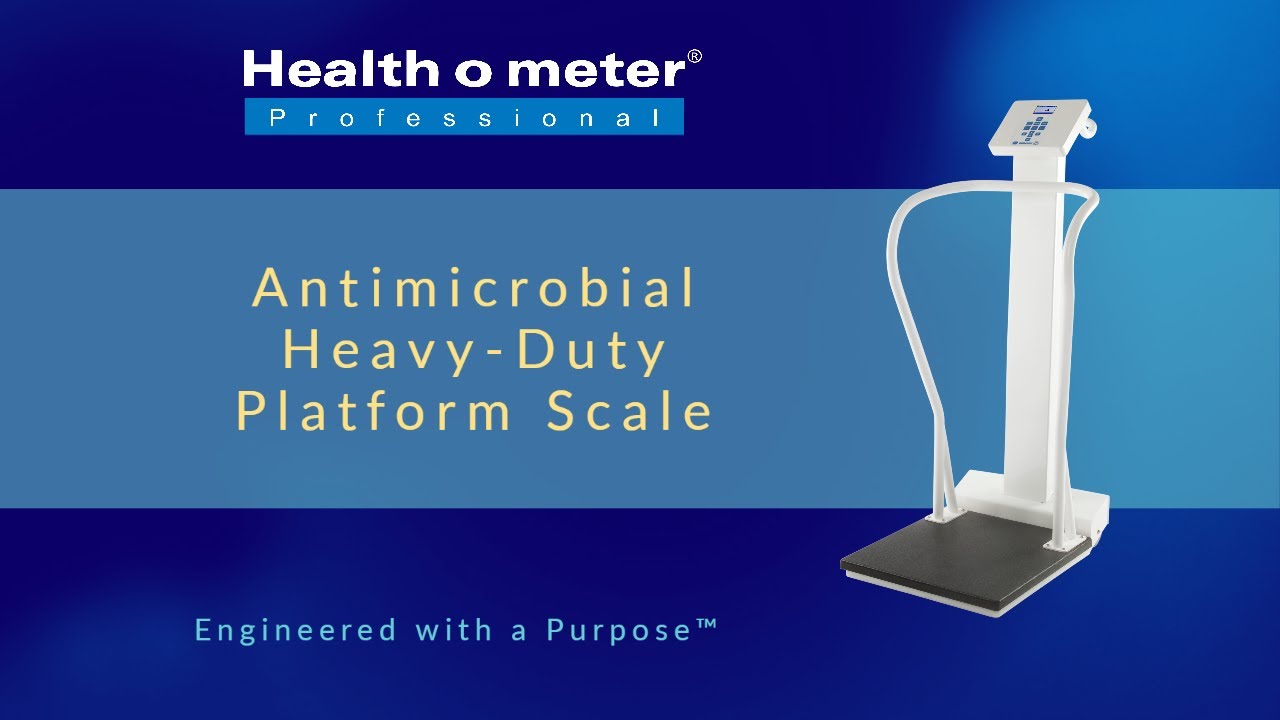 Heavy Duty Antimicrobial Acute Care Medical Platform Scale Youtube